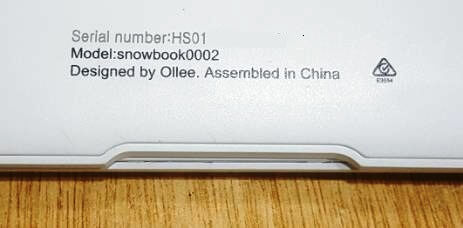 Ollee SnowBook0002 Bios - AliFixit