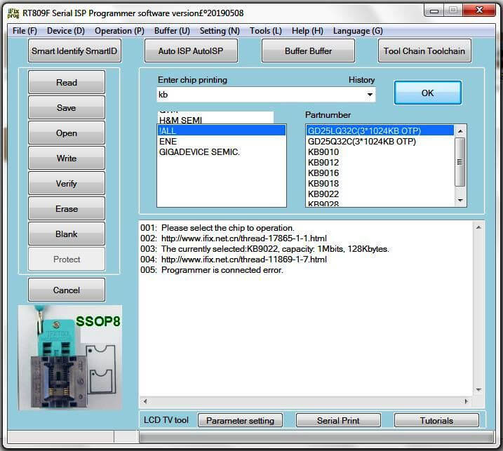 RT809F Programmer Software - AliFixit